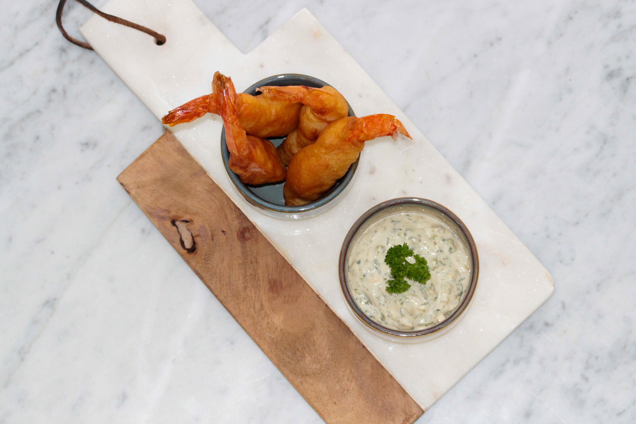 Tempura de crevette Nobashi accompagné d’une sauce tartare Maison – The ...
